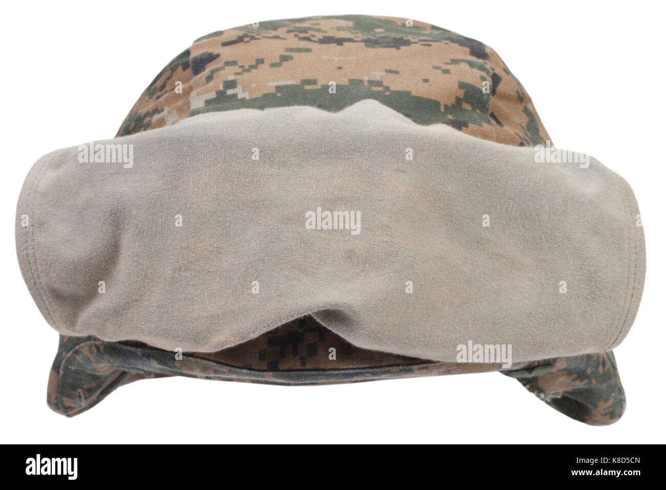 kevlar helmet with camouflage cover and protective goggles Stock Photo ...