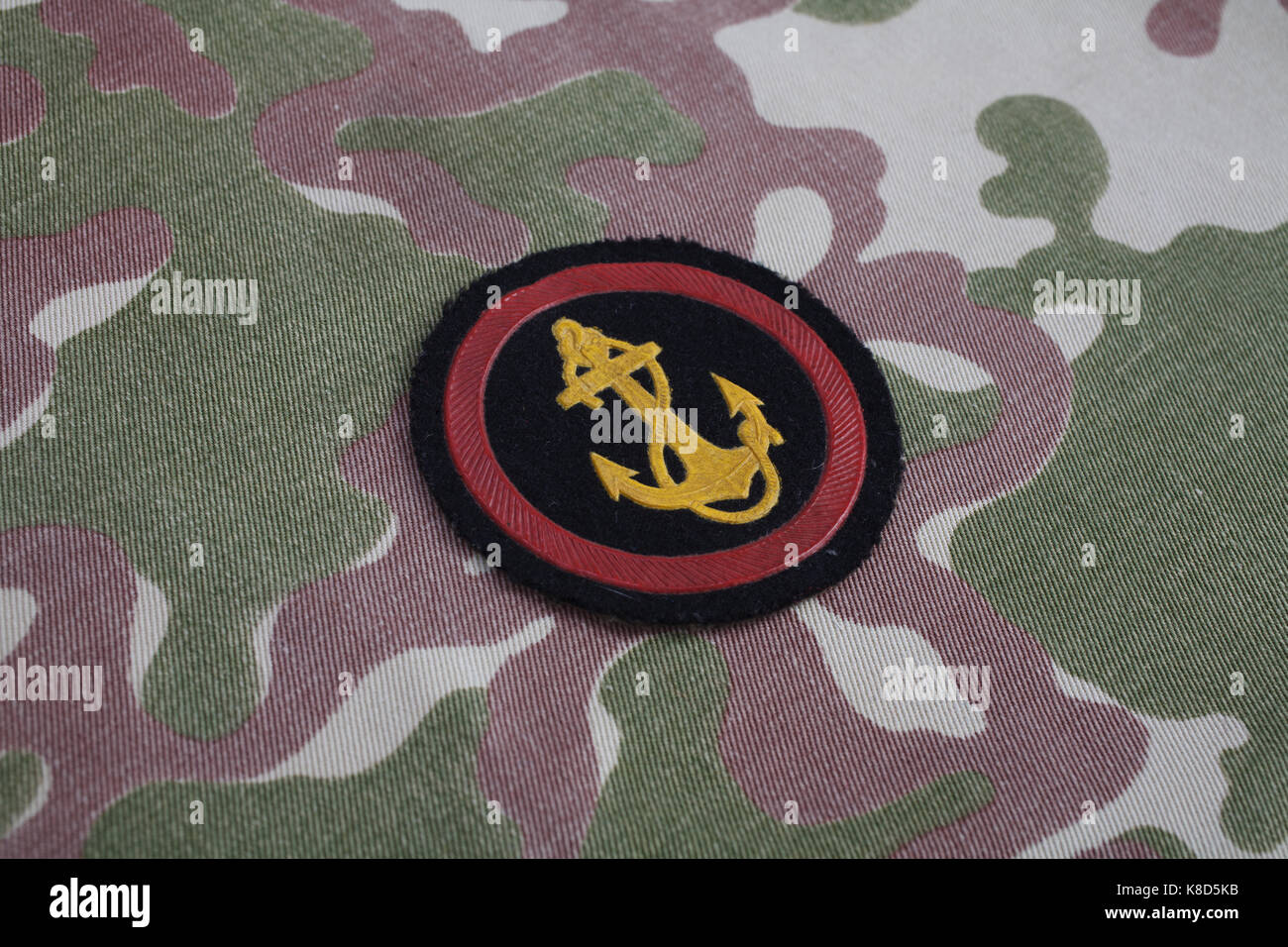 Soviet Army Marines shoulder patch on camouflage uniform Stock Photo ...