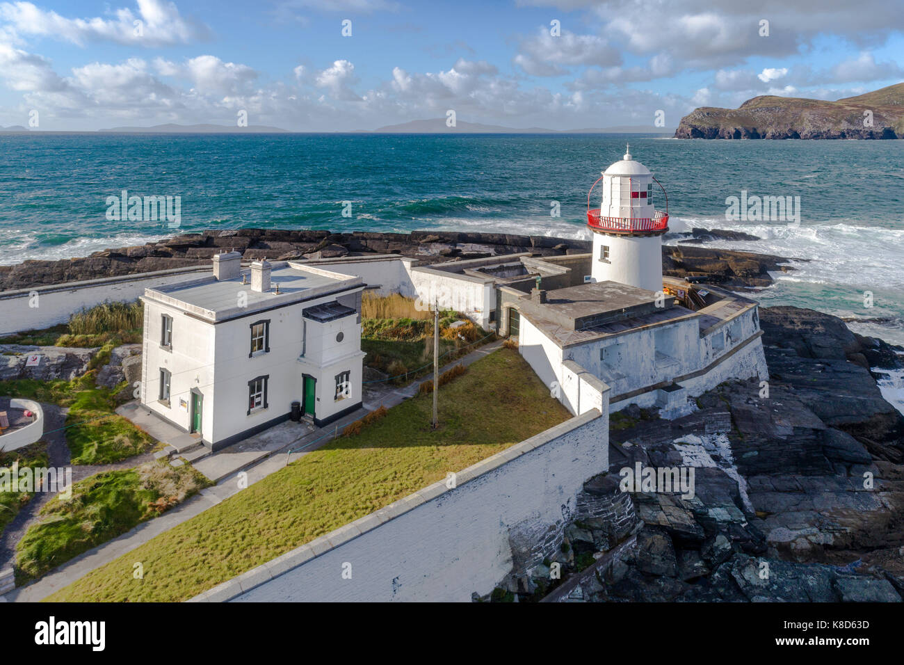 Lighthouse at Cromwell Point, Valentia Island County Kerry Ireland ...