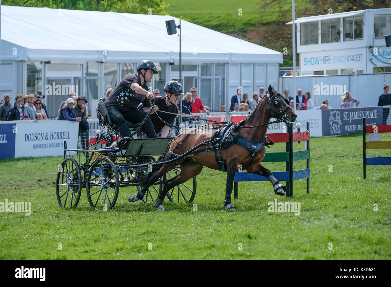 Scurry racing at Chatworth International Horse Trials Stock Photo - Alamy