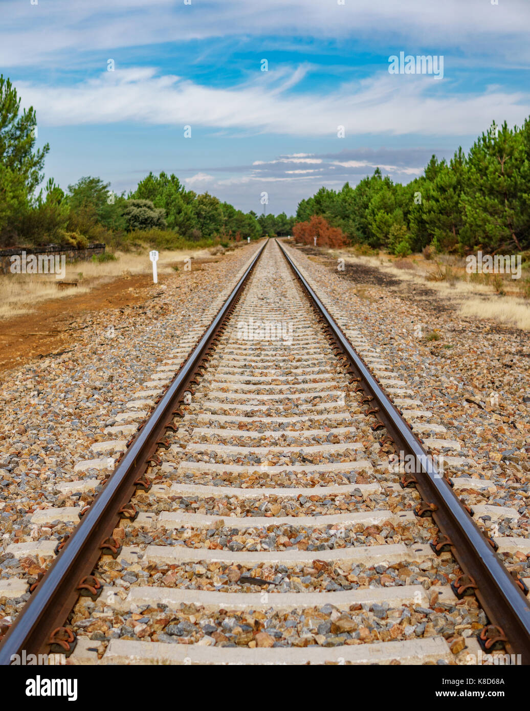 Railway in wild perspective hi-res stock photography and images - Alamy