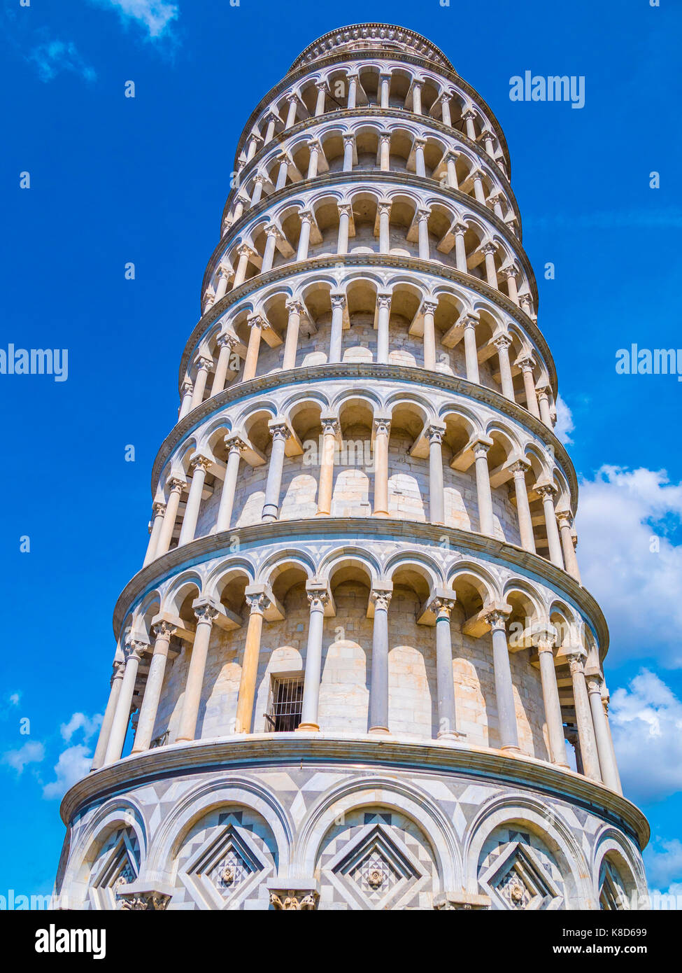 The famous tower of Pisa - important landmark in Tuscany Italy Stock ...