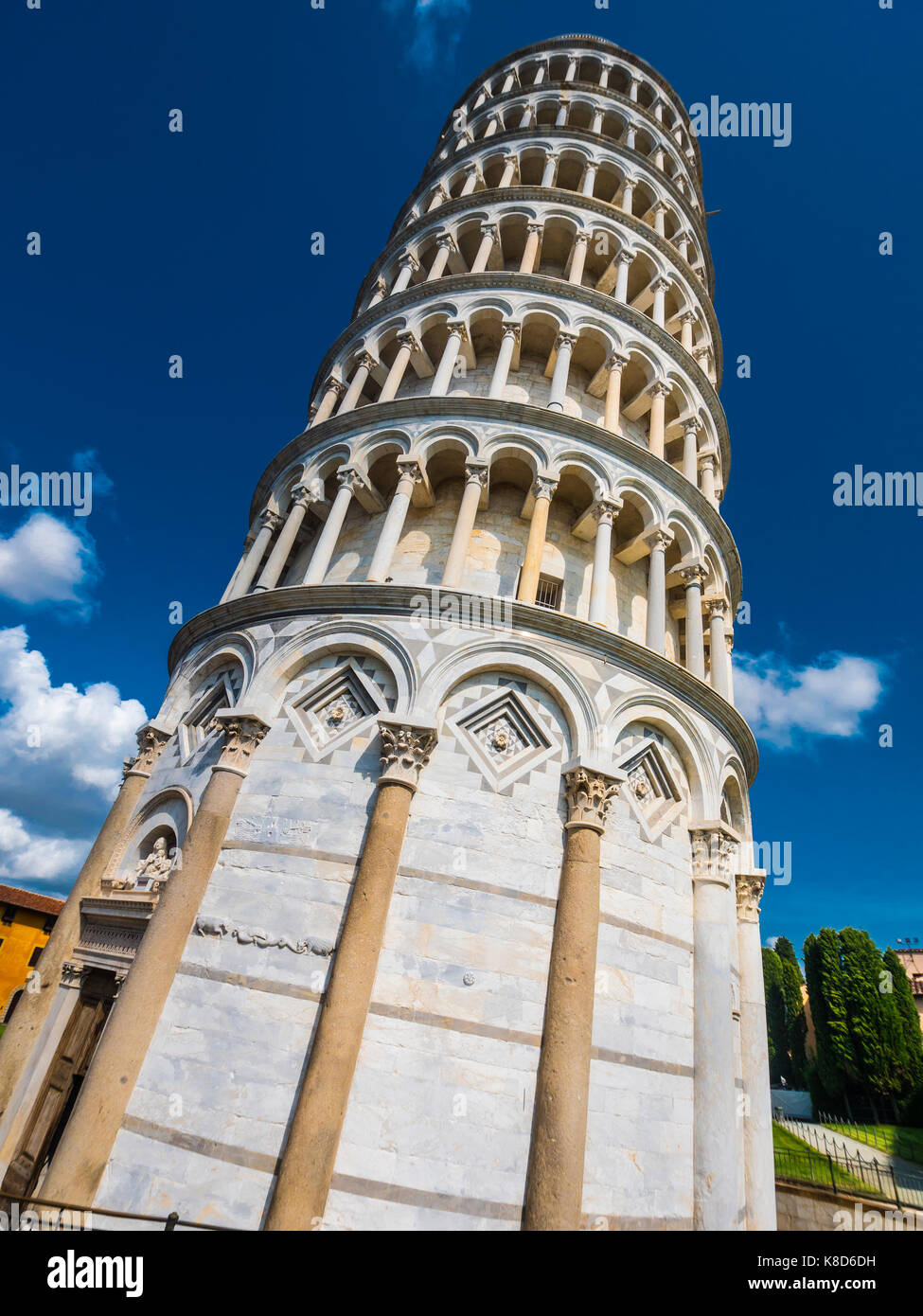 The famous tower of Pisa - important landmark in Tuscany Italy Stock ...