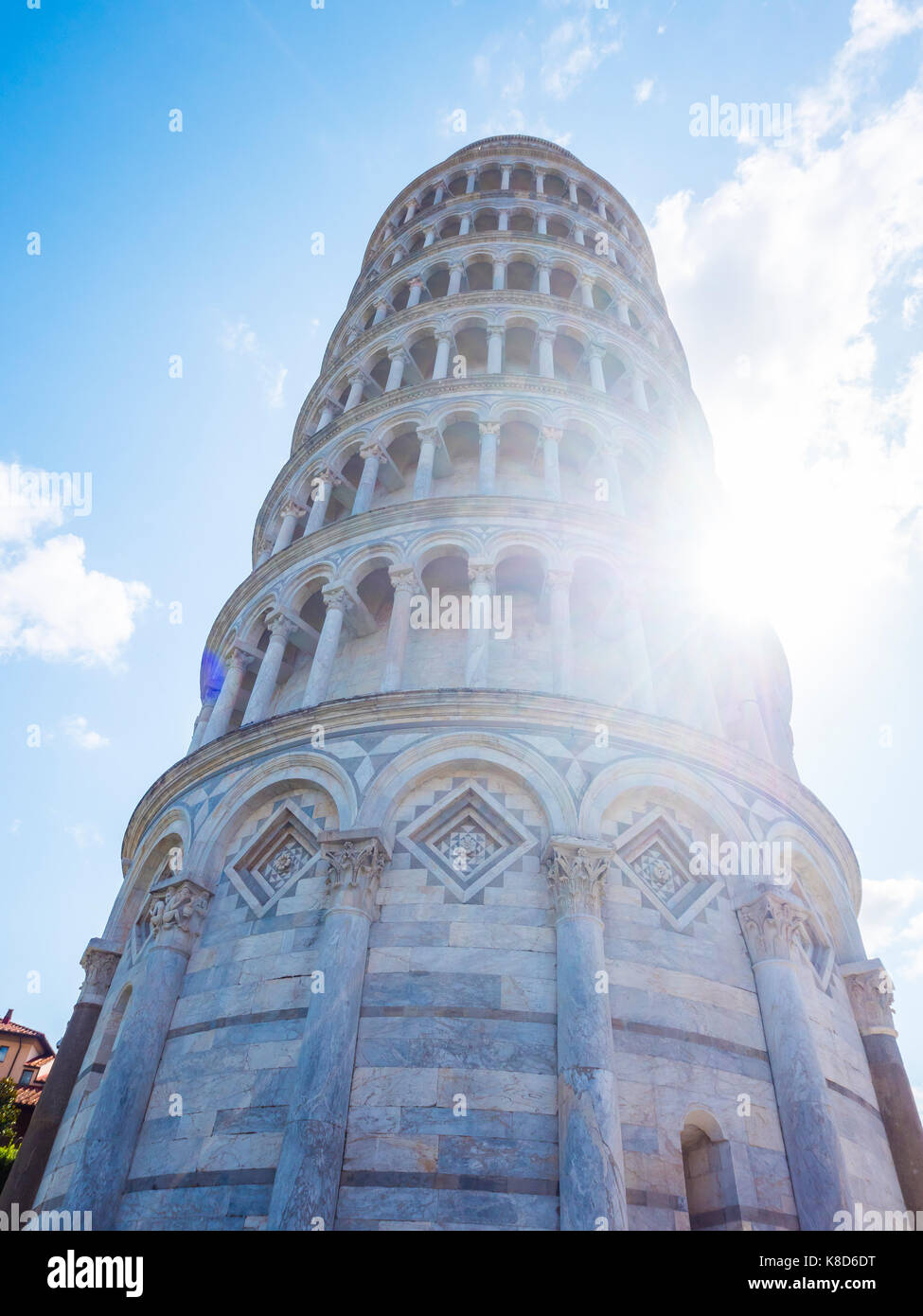 The famous tower of Pisa - important landmark in Tuscany Italy Stock ...
