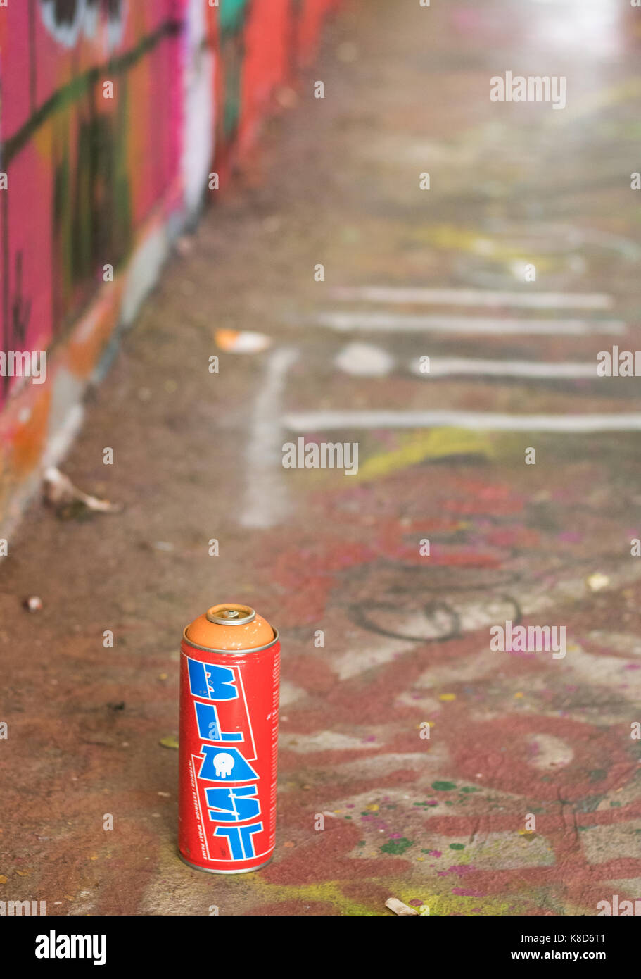 Graffiti paint cans Stock Photo - Alamy