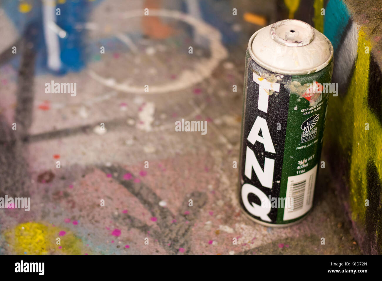 Graffiti paint cans Stock Photo - Alamy