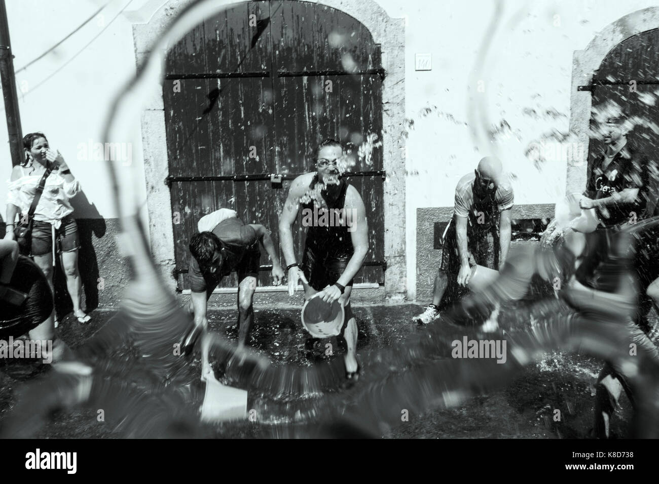 A'Chiena water festival in Campagna, Italy Stock Photo - Alamy