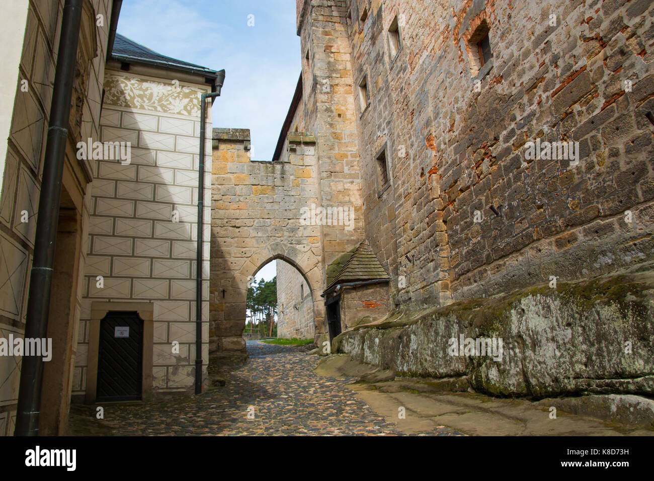 View of kost castle, gothic castle in bohemia Stock Photo - Alamy
