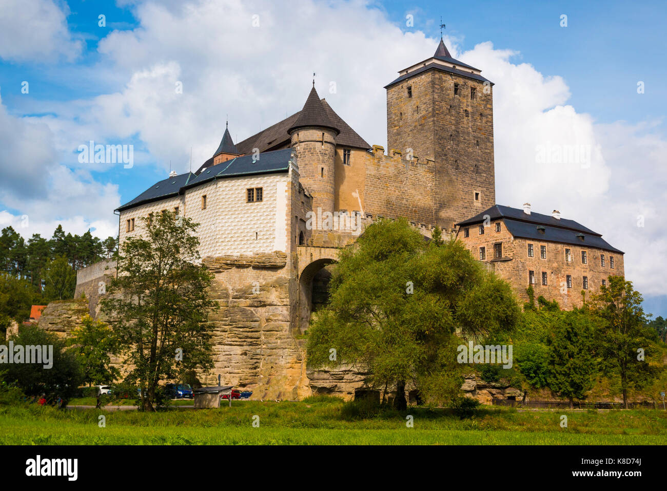 View of kost castle, gothic castle in bohemia Stock Photo - Alamy