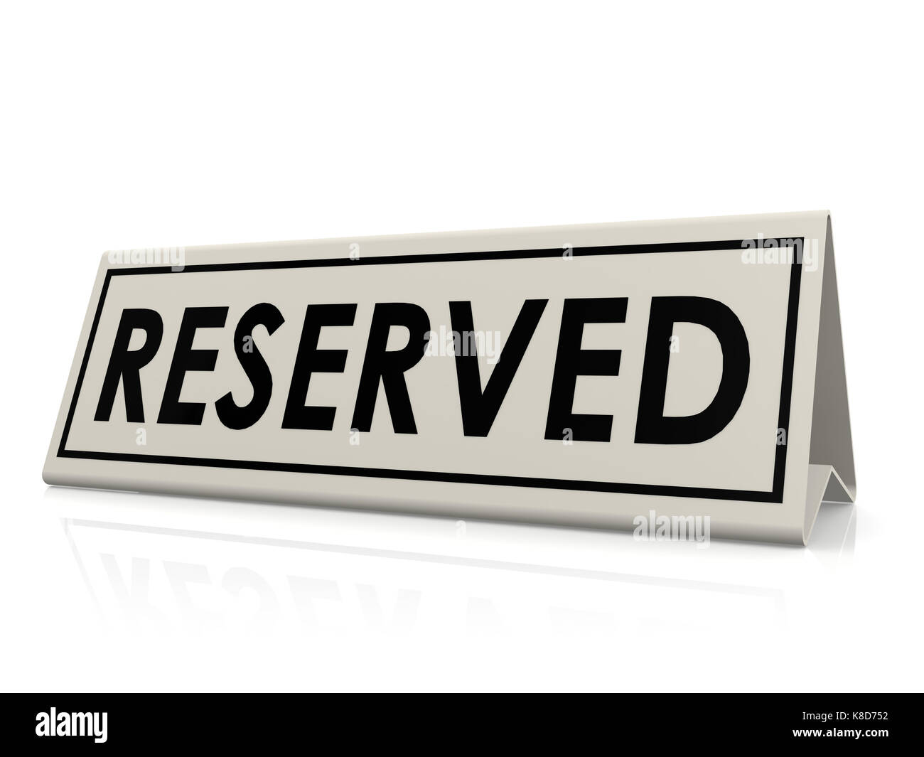 Reserved table sign image with hi-res rendered artwork that could be ...