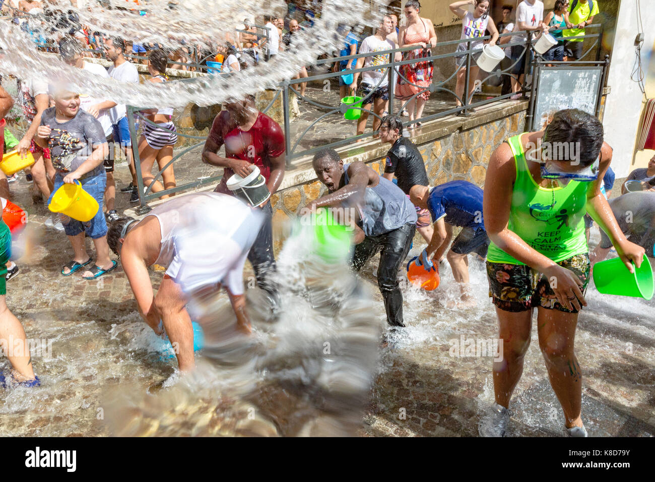 A'Chiena water festival in Campagna, Italy Stock Photo - Alamy