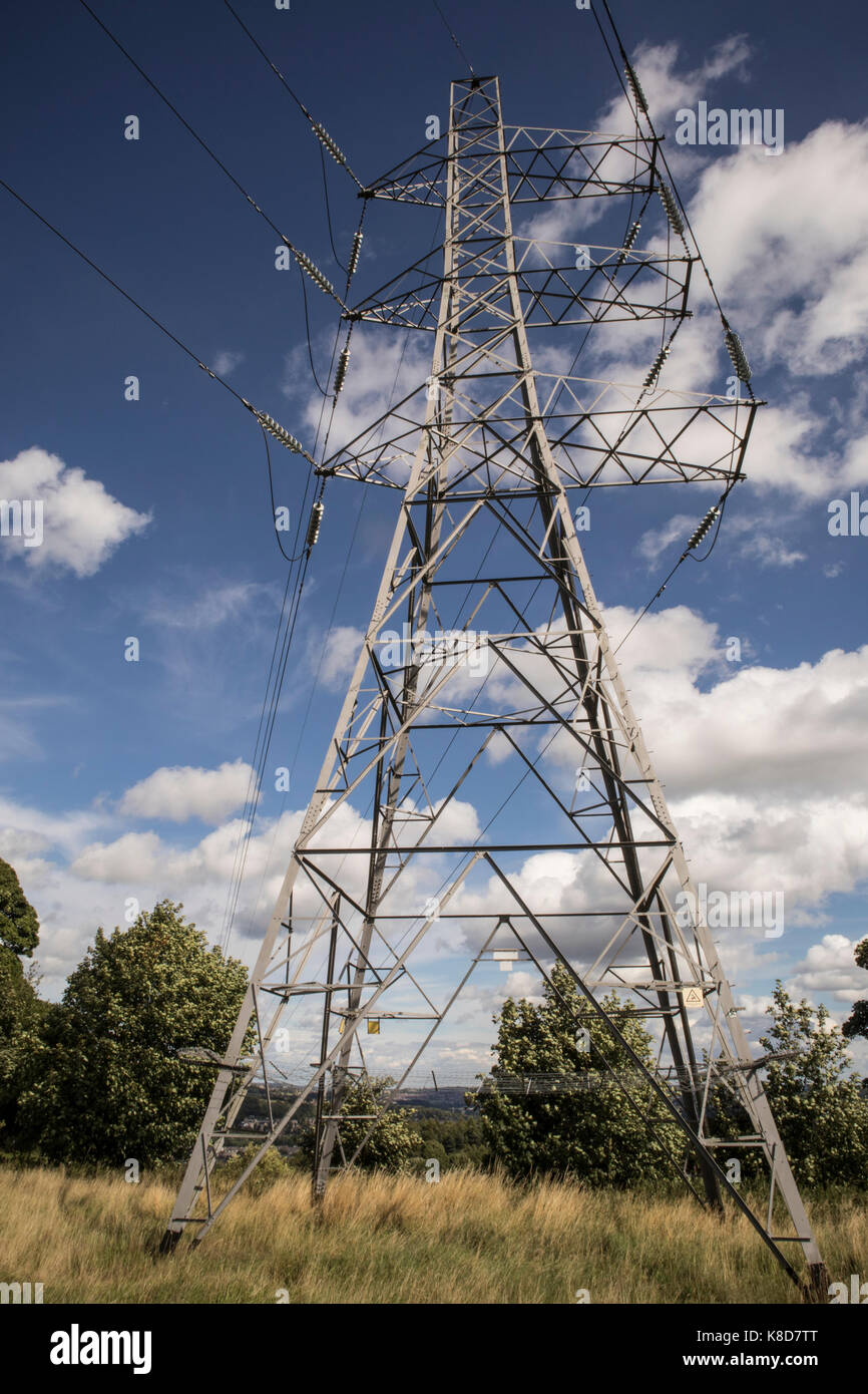 National Grid Electricity pylon at Bingley St Ives, Bingley, Yorkshire ...