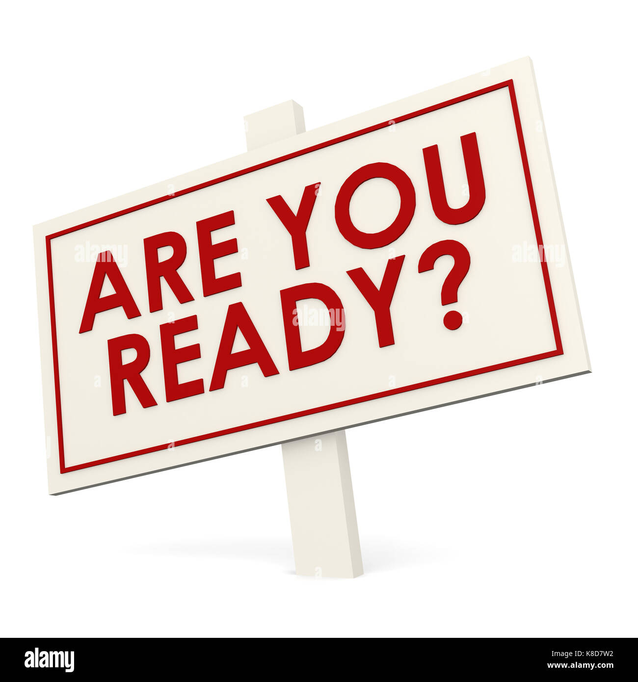 Are you ready banner Stock Photo - Alamy
