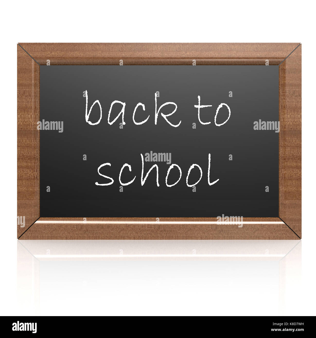 Blank blackboard- back to school Stock Photo - Alamy