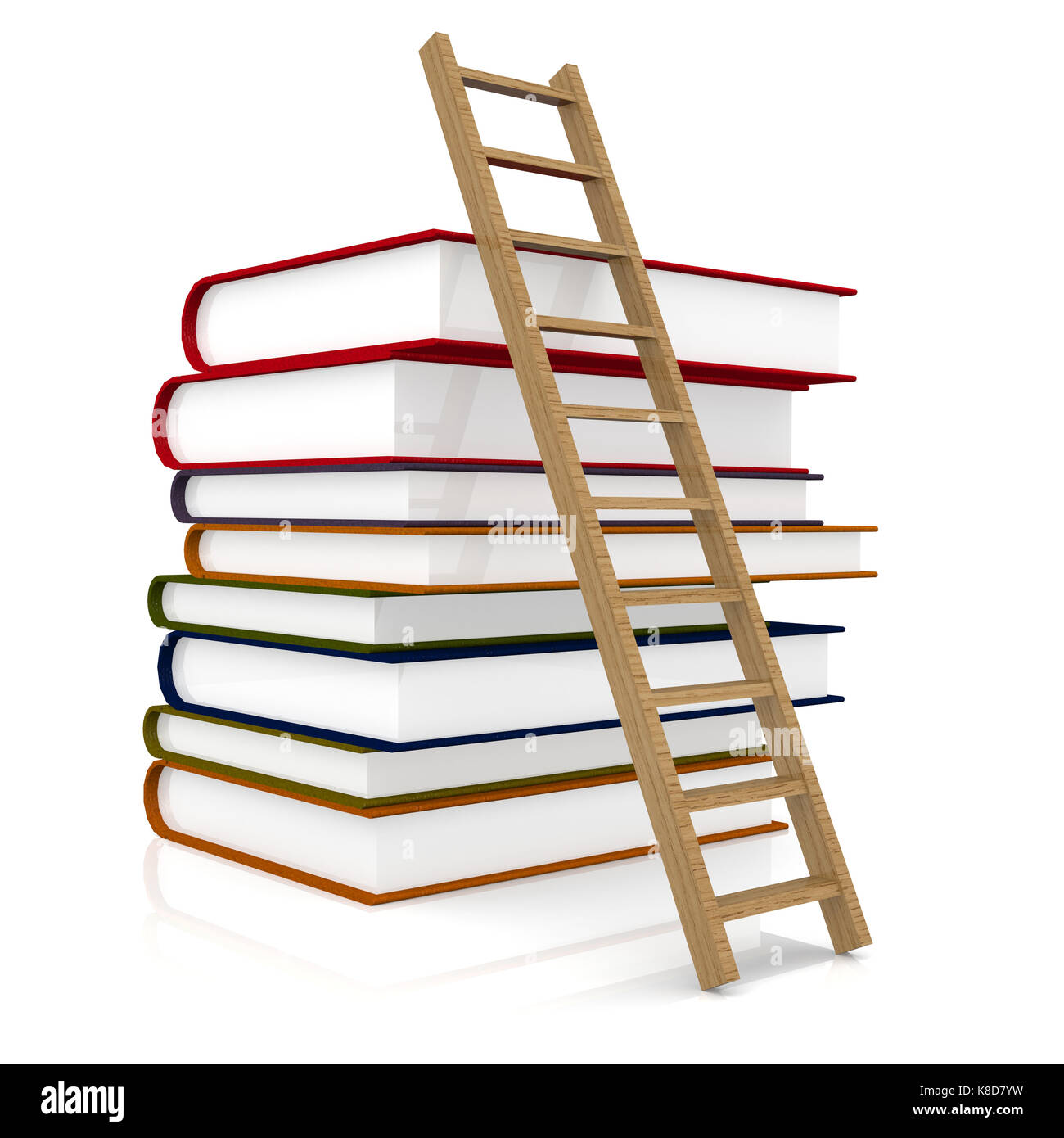 Book and ladder Stock Photo - Alamy