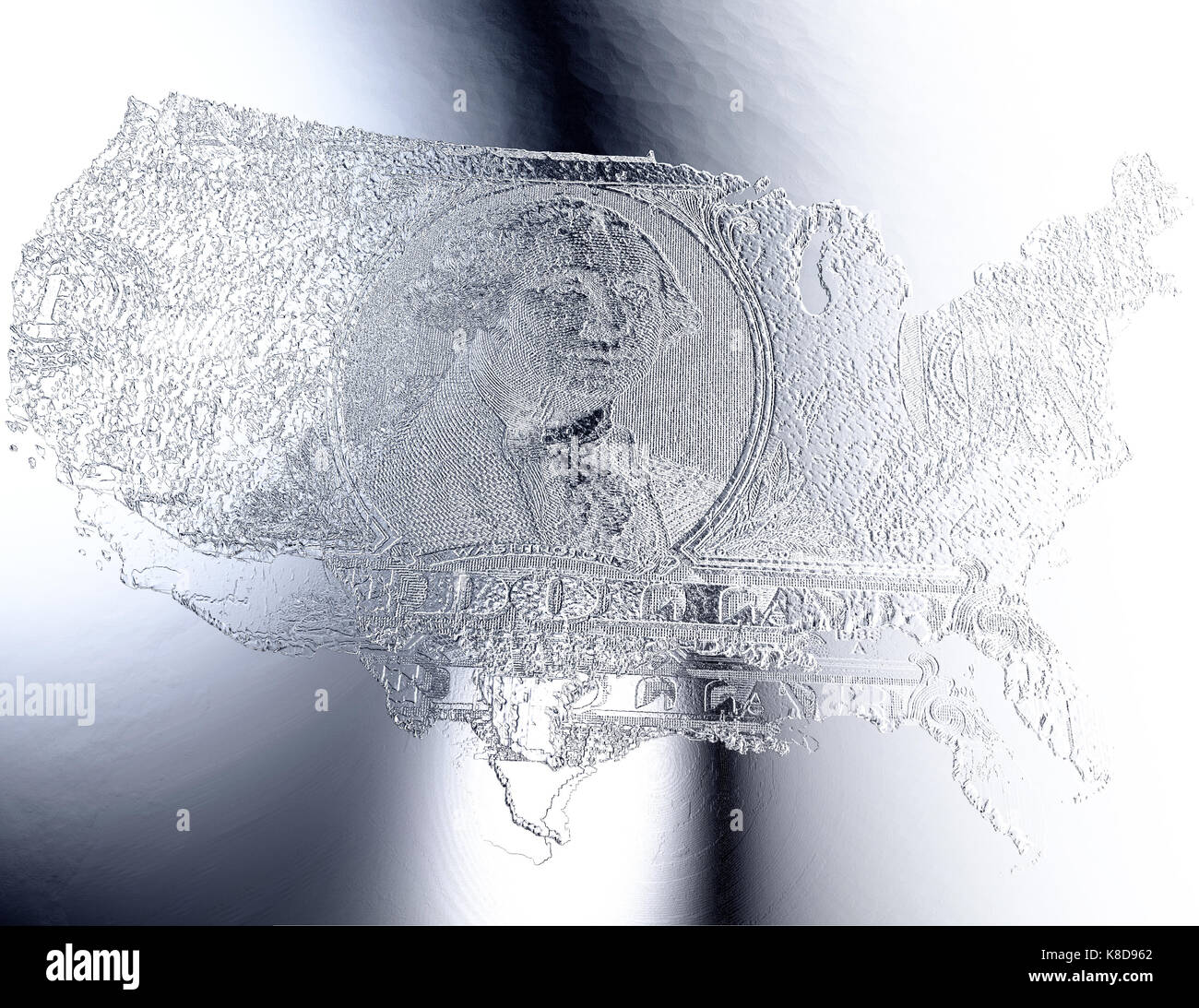 3d relief map usa hi-res stock photography and images - Alamy