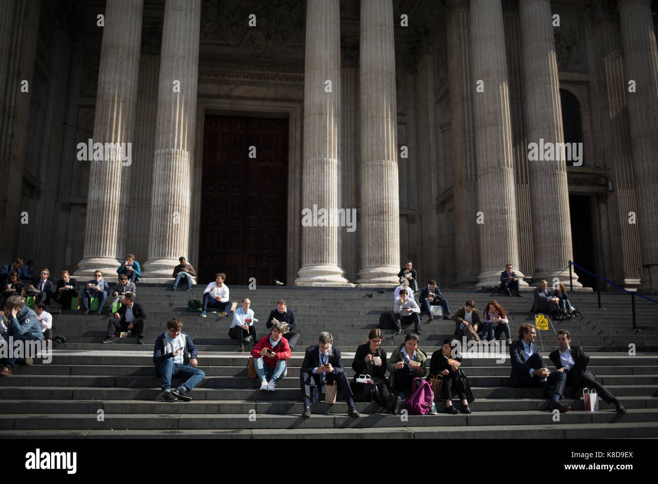 St pauls cathedral steps hi-res stock photography and images - Alamy