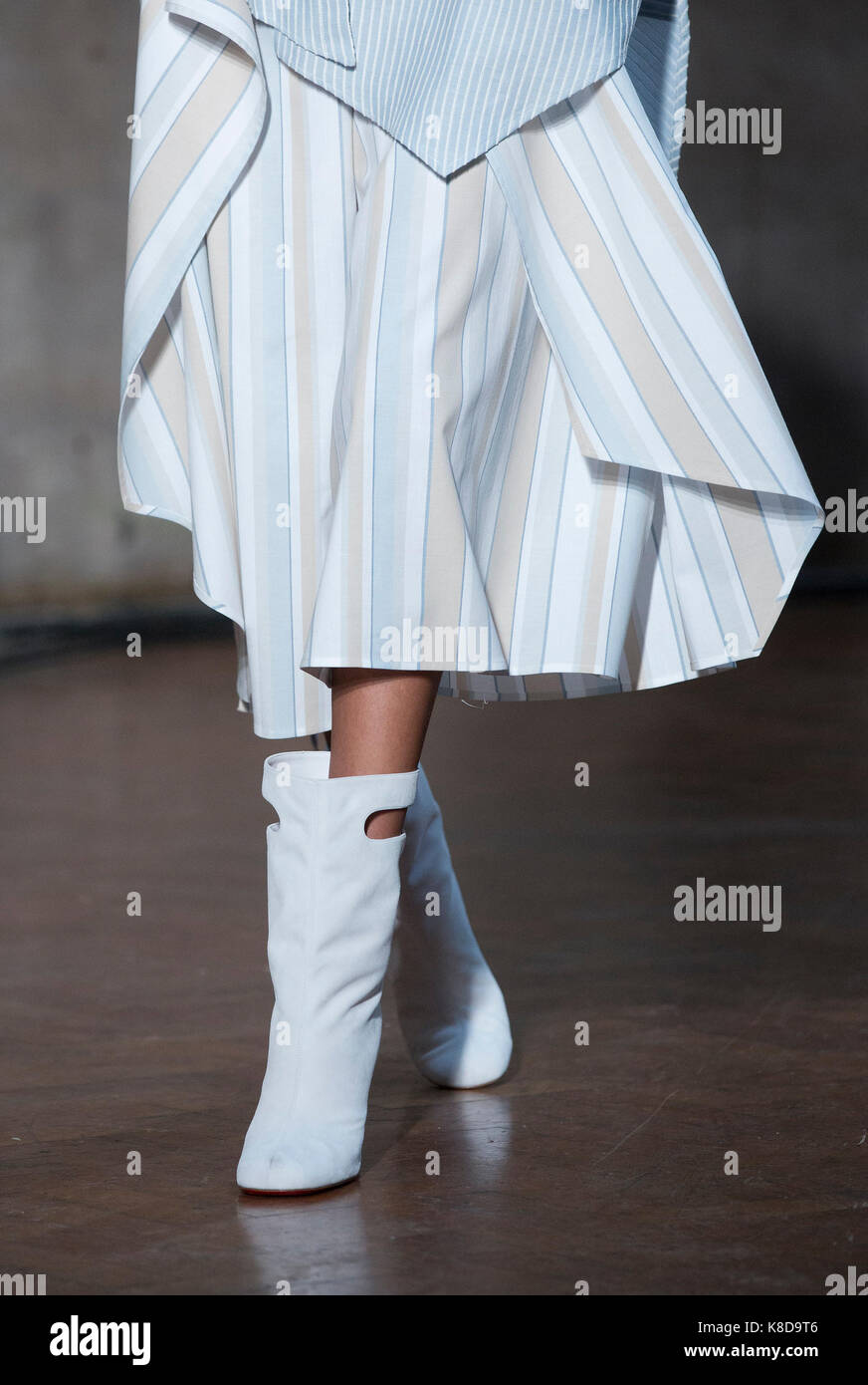 Models on the catwalk during the palmer//harding London Fashion Week ...