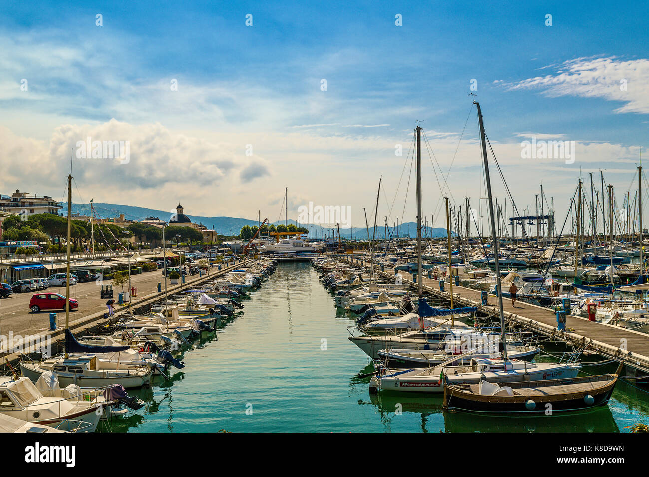 Italy Liguria Chiavari - Touristic Port Stock Photo - Alamy