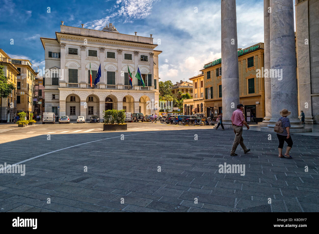 Italy Liguria Chiavari - town hall Stock Photo - Alamy