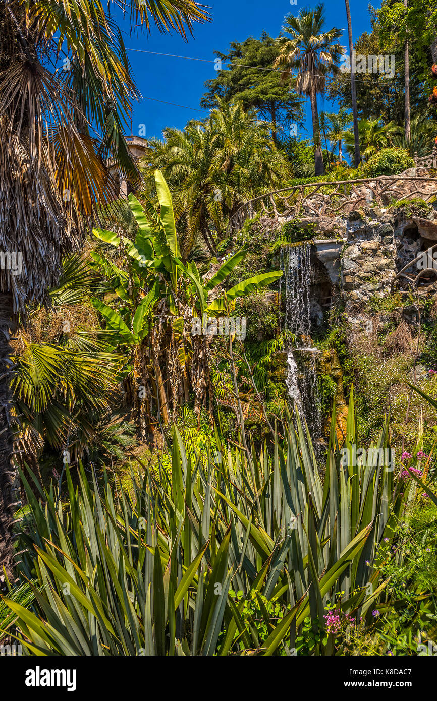 Italy Liguria Chiavari - Villa Rocca - Cave and Fountain Stock Photo ...