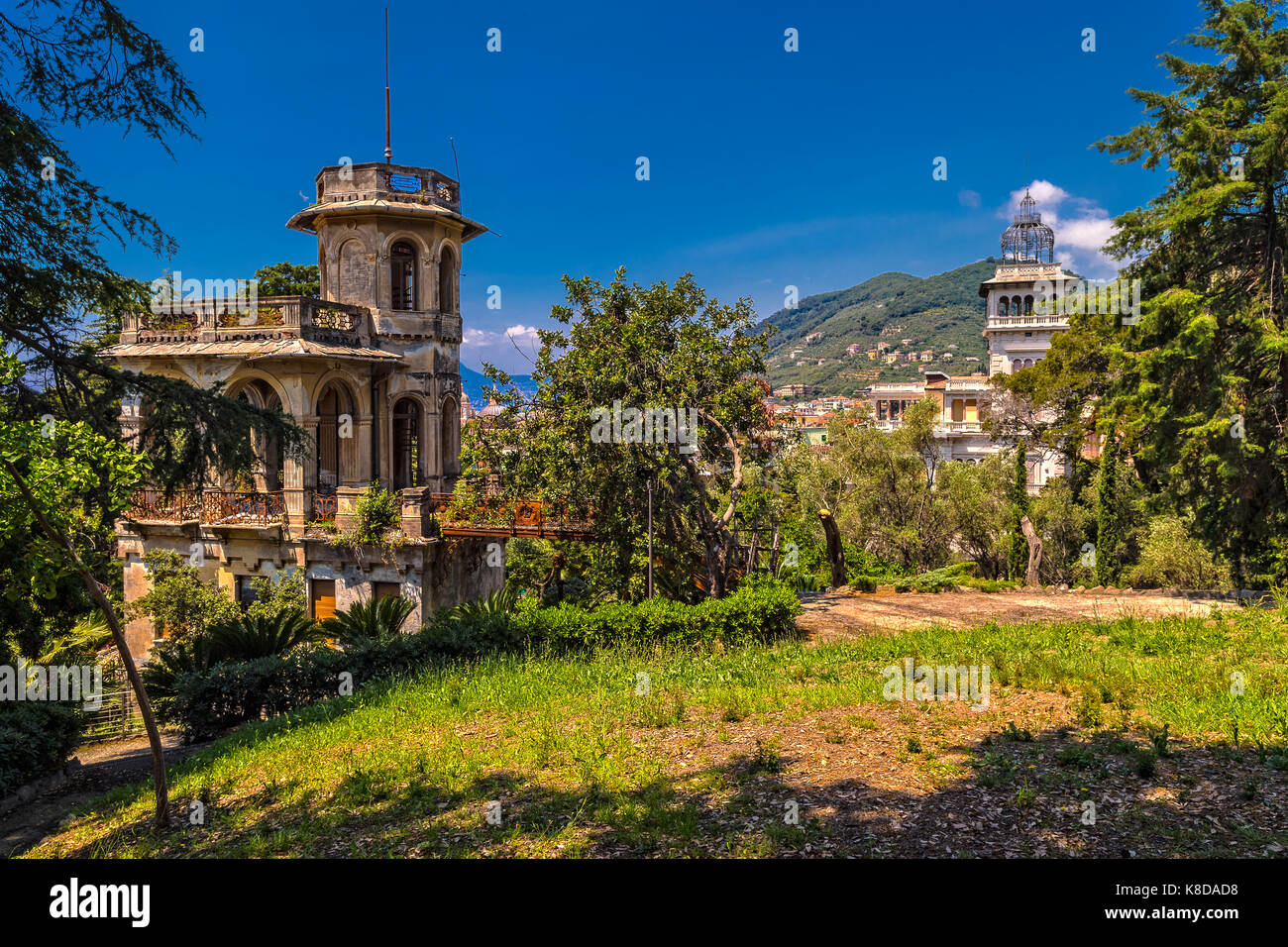 Italy Liguria Chiavari - Villa Rocca - la Torretta Stock Photo - Alamy