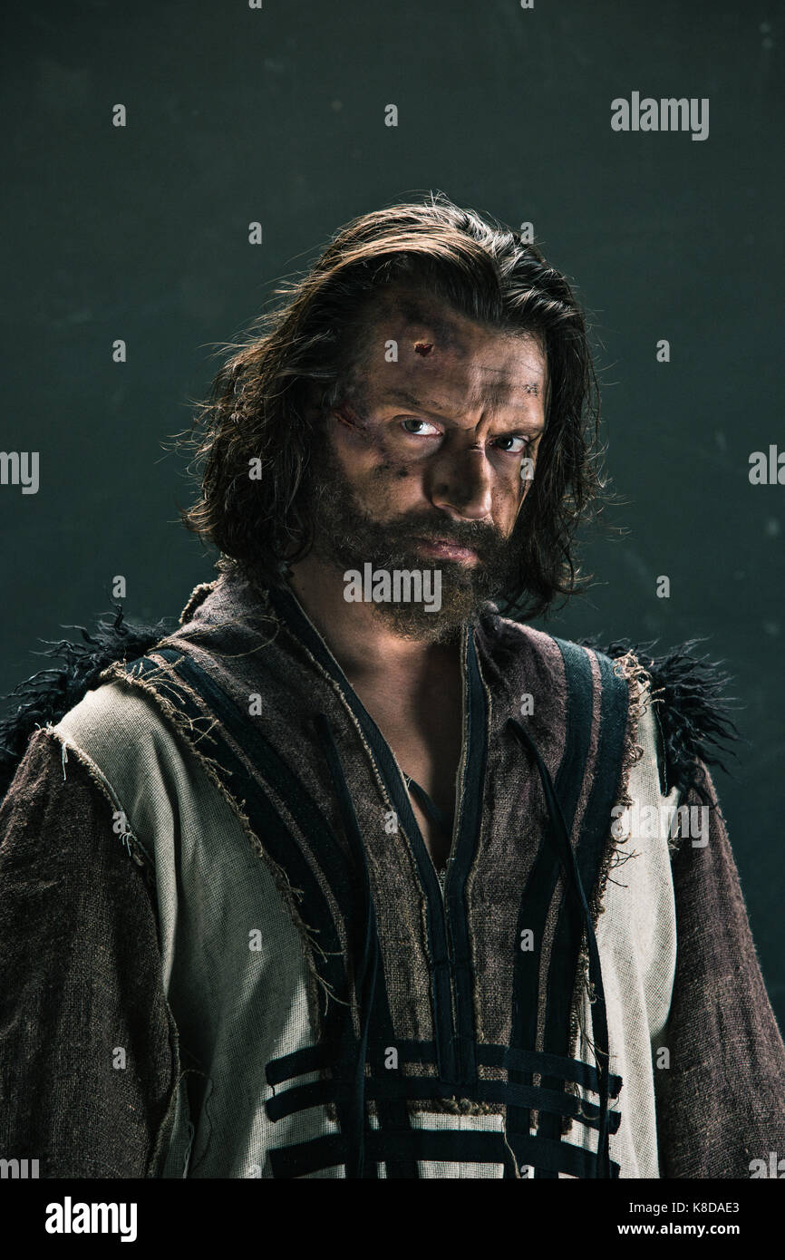 Actor in makeup, a poor man Stock Photo - Alamy