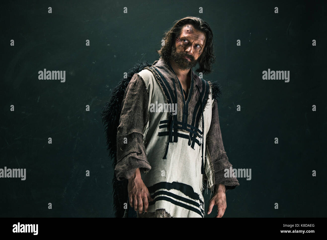 Actor in makeup, a poor man Stock Photo - Alamy