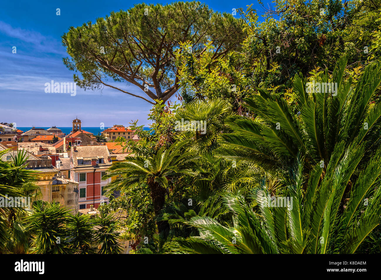 Italy Liguria Chiavari - Villa Rocca - view Stock Photo - Alamy