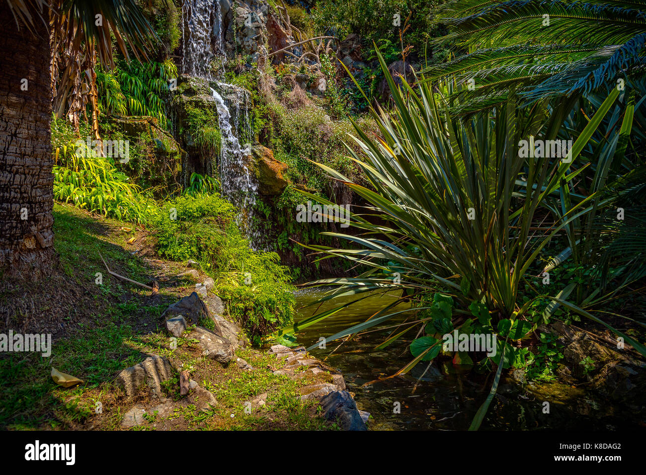 Italy Liguria Chiavari - Villa Rocca - Cave and Fountain Stock Photo ...