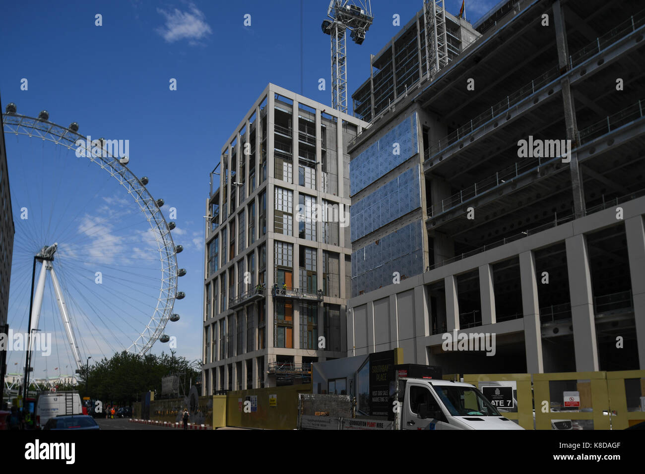 The Development of Southbank place on York road London England Stock ...