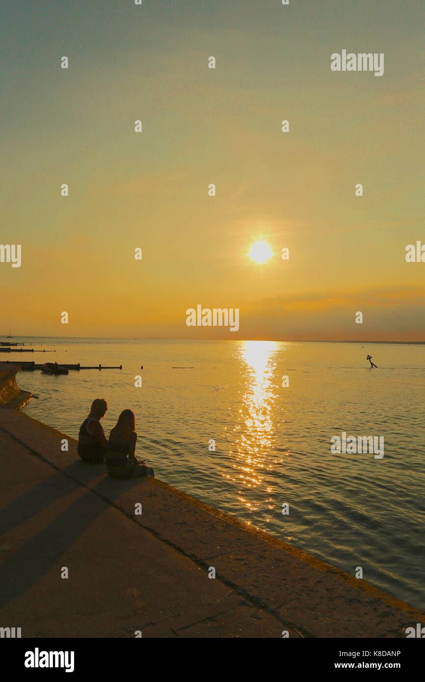 watching the sunset Stock Photo - Alamy