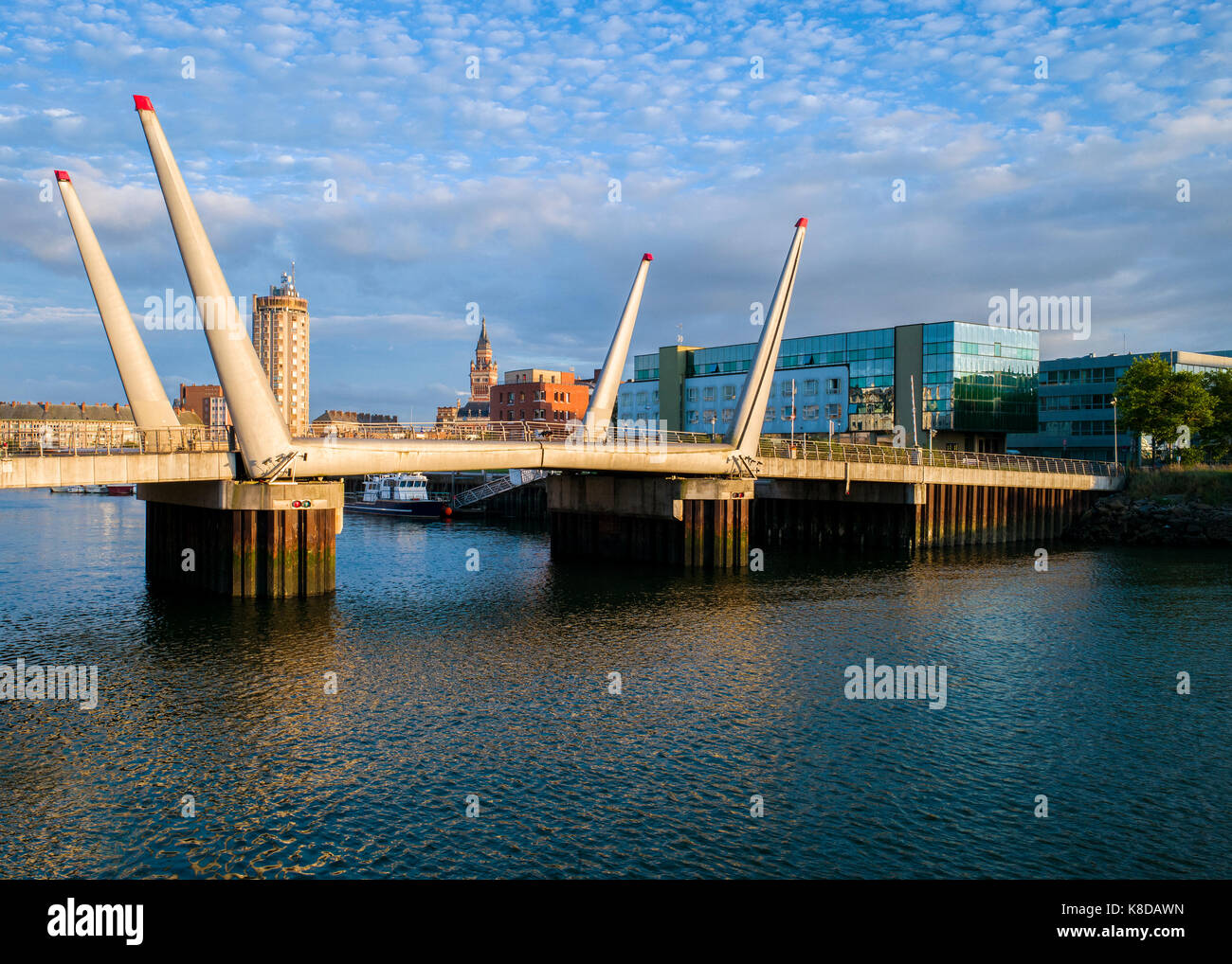 the Passarella du Grand Large - Large Bridge - in Dunkirk Stock Photo ...