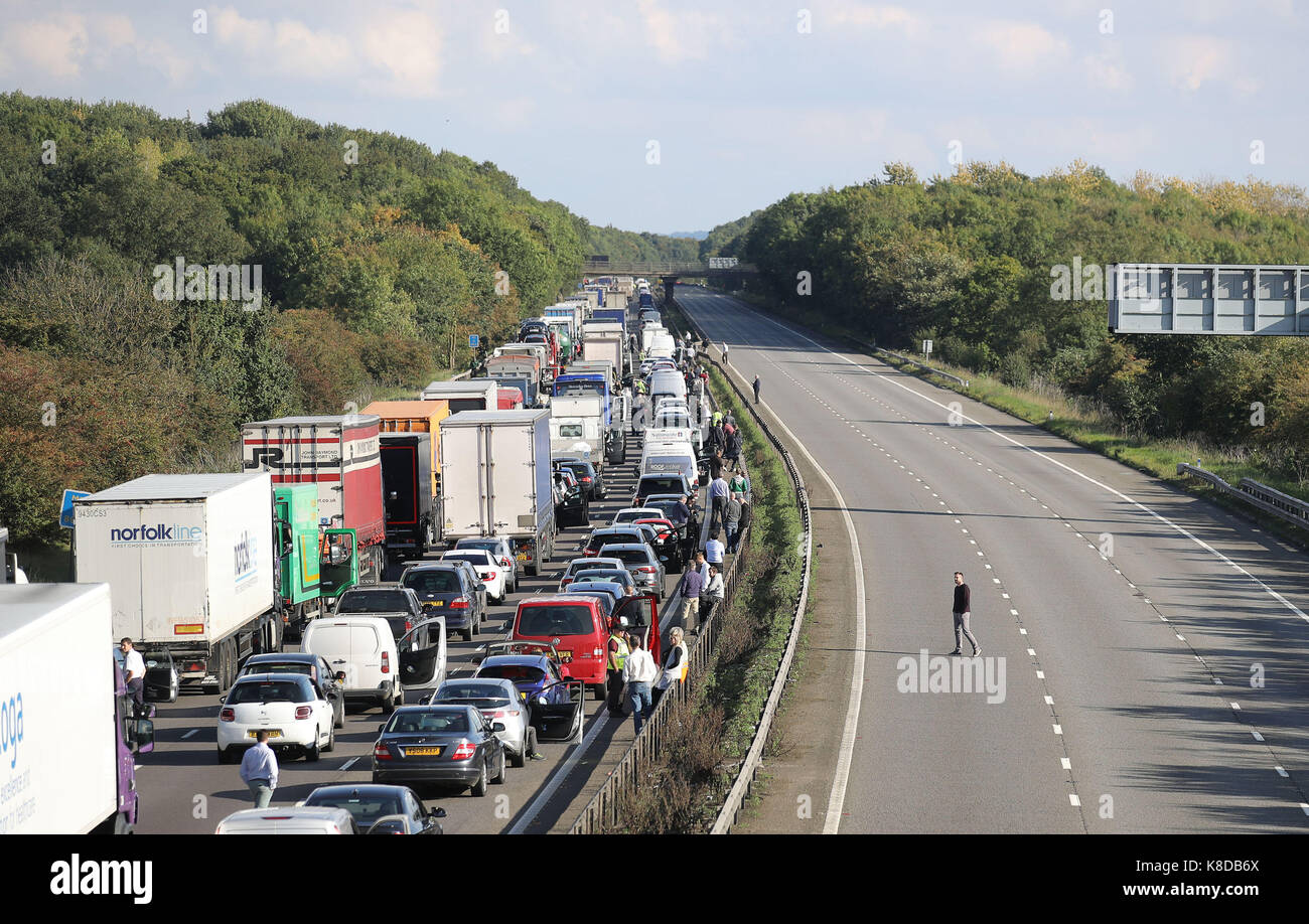 Closed motorway hi-res stock photography and images - Alamy
