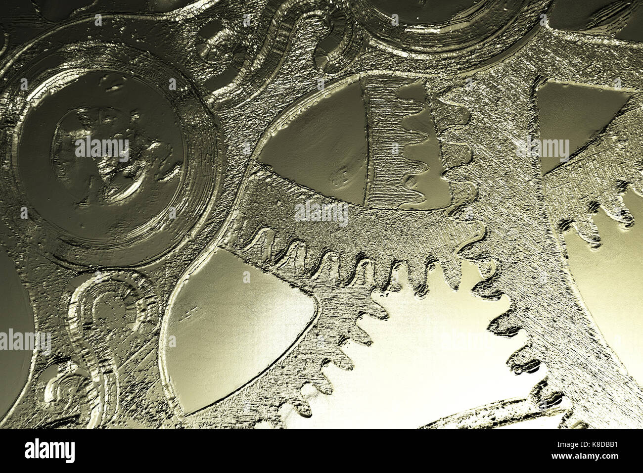 Digital 3D Illustration of a Clockwork Stock Photo - Alamy