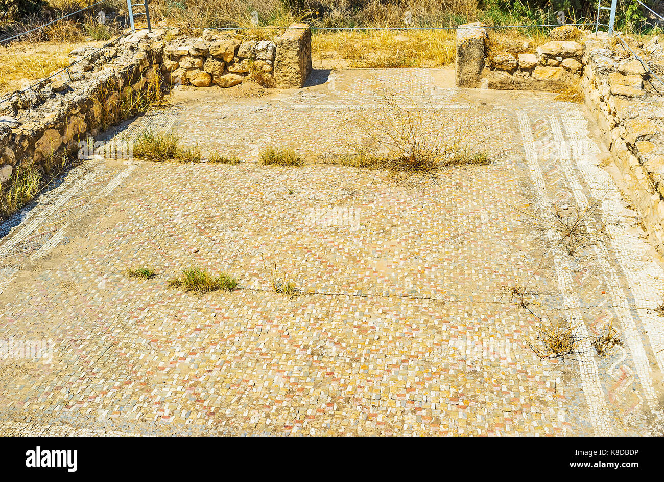 EL DJEM, TUNISIA - SEPTEMBER 1, 2015: The open air archaeological ...
