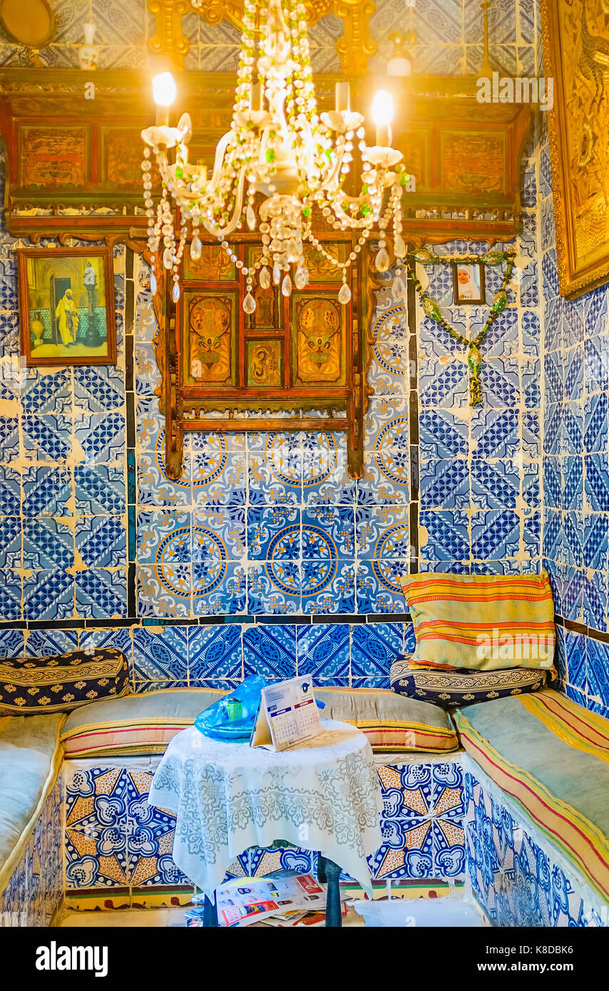 SOUSSE, TUNISIA - SEPTEMBER 3, 2015: The Dar Essid mansion is historic ...