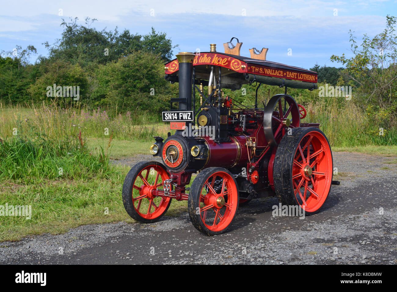 Burrell Traction Engine 4 inch scale Stock Photo - Alamy