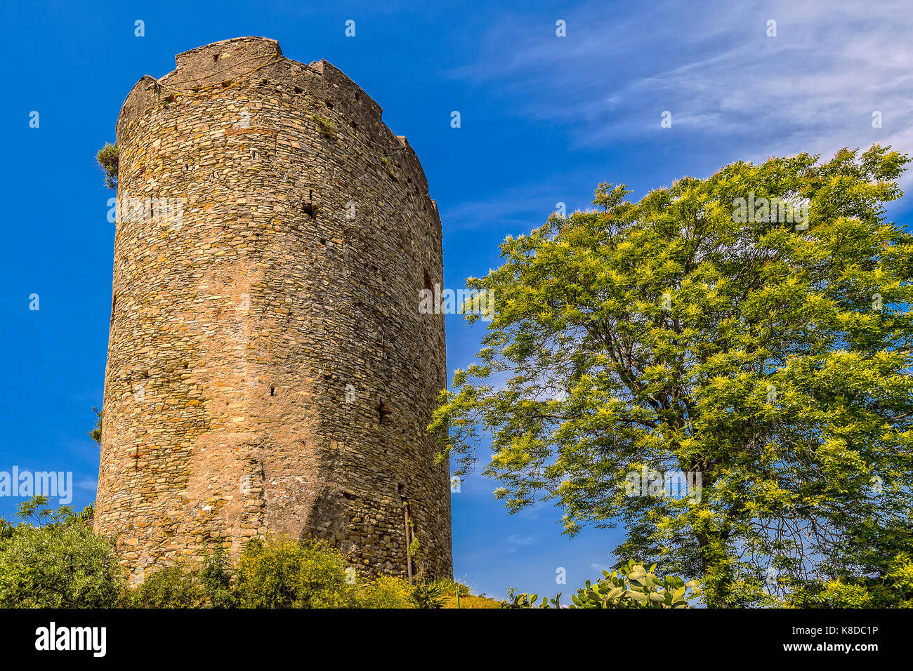 Italy Liguria Chiavari castle Stock Photo - Alamy