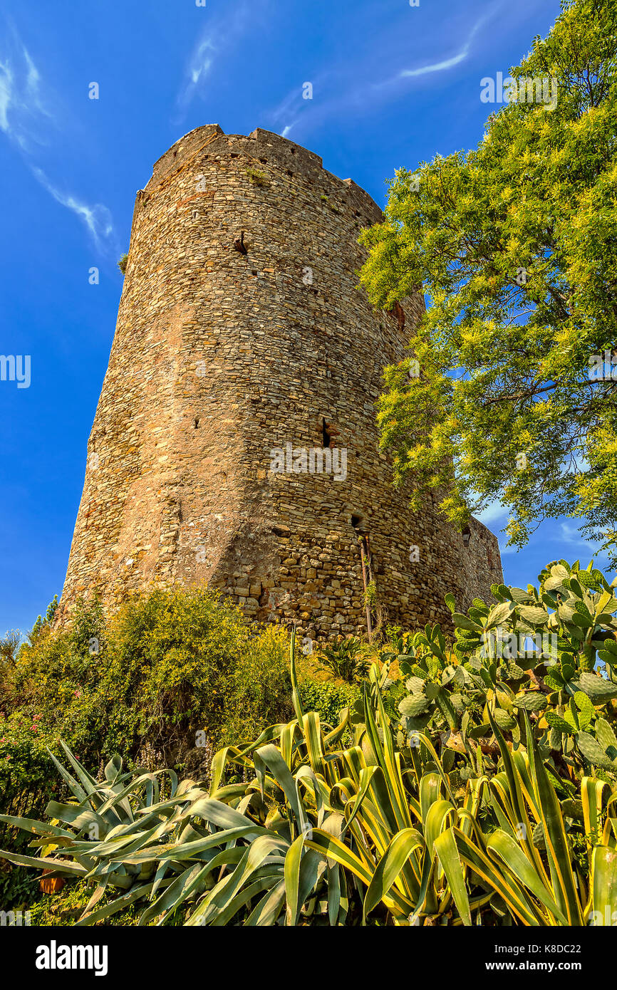 Italy Liguria Chiavari castle Stock Photo - Alamy