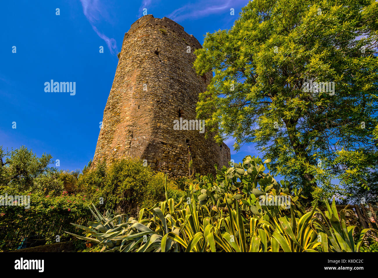 Italy Liguria Chiavari castle Stock Photo - Alamy