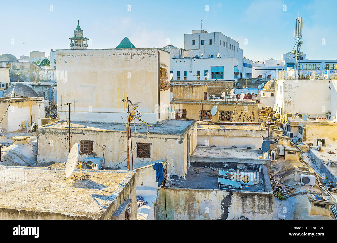 The old roofs of Tunis Medina are open for the tourists, it's the best ...