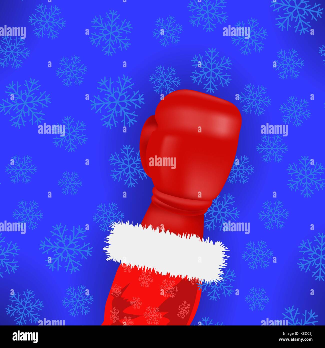Boxing Santa with Red Glove Stock Vector Image & Art - Alamy