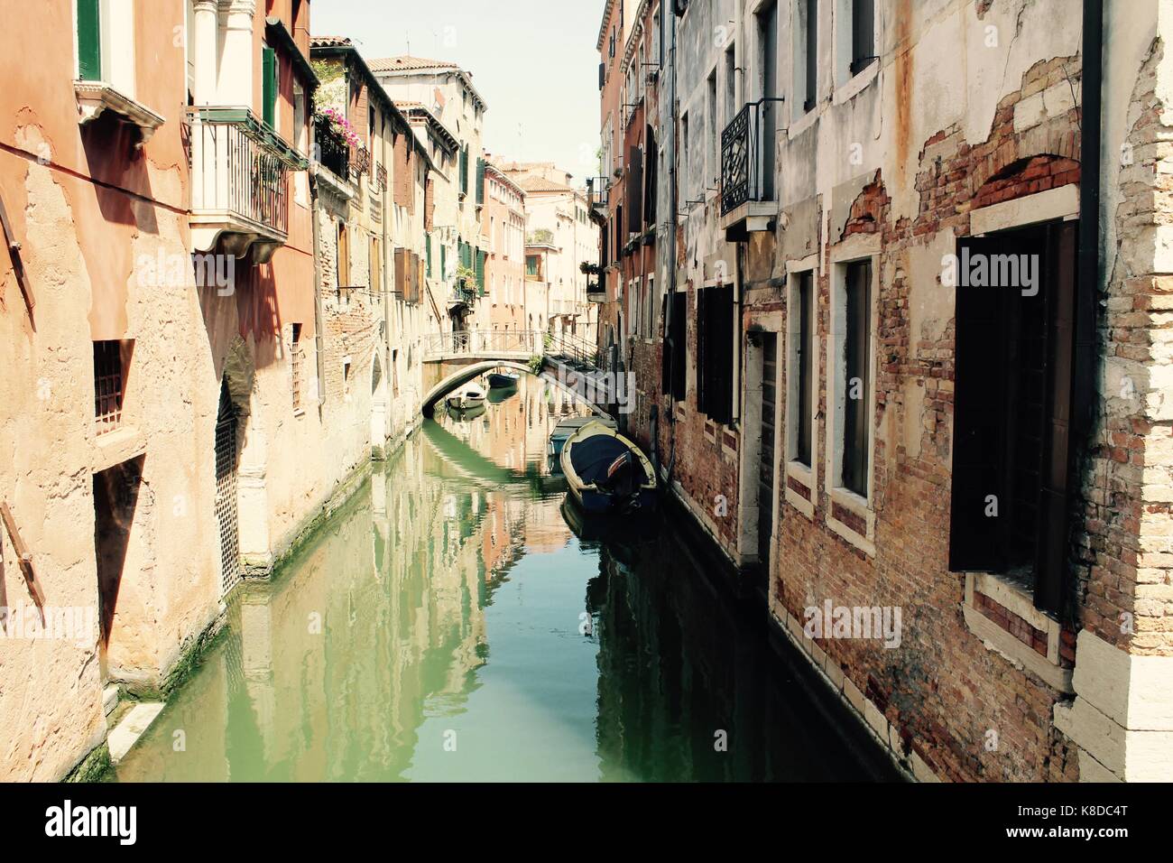 Venice canal view Stock Photo - Alamy