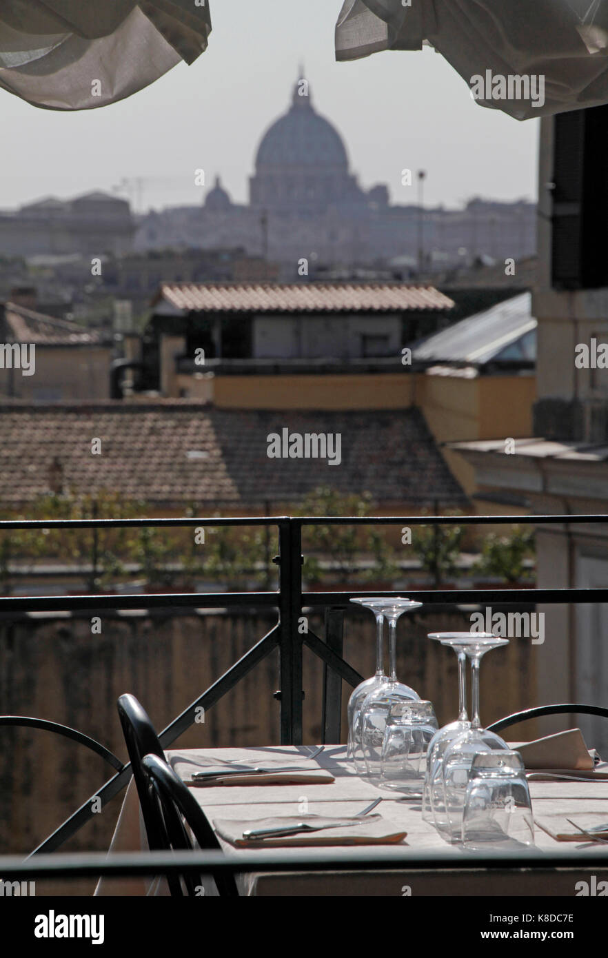 View over the rooftops of Rome, Italy Stock Photo - Alamy