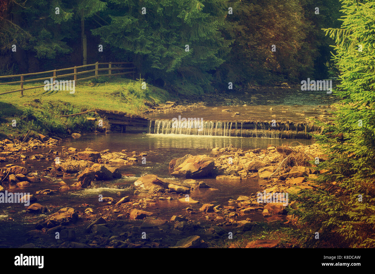 Rural mountain landscape Stock Photo - Alamy