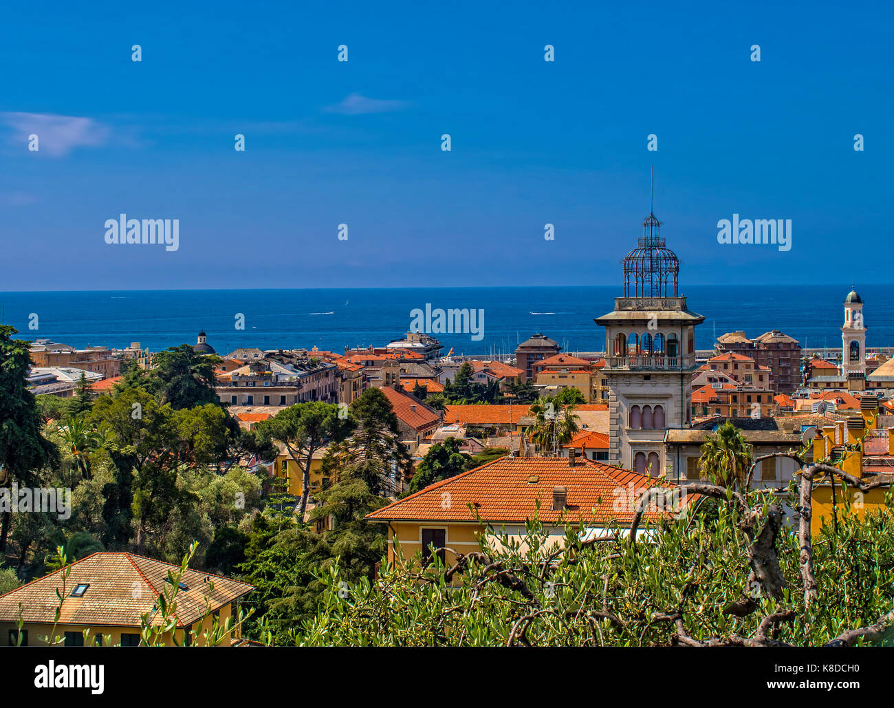 Italy Liguria Chiavari View Stock Photo - Alamy