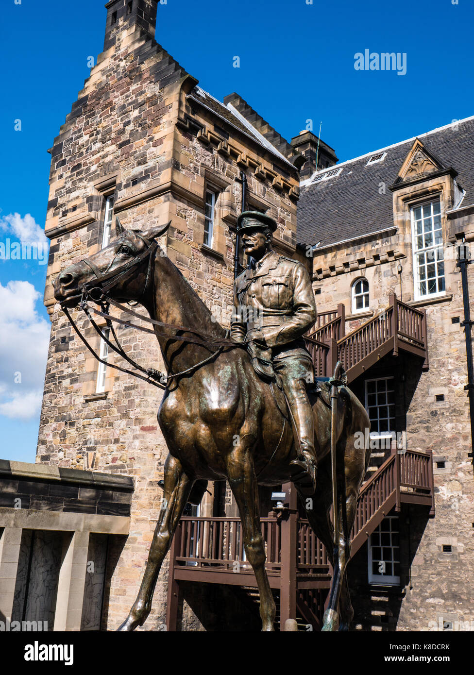 Statue of Earl Haig, National War Museum, Edinburgh Castle, Scotland ...
