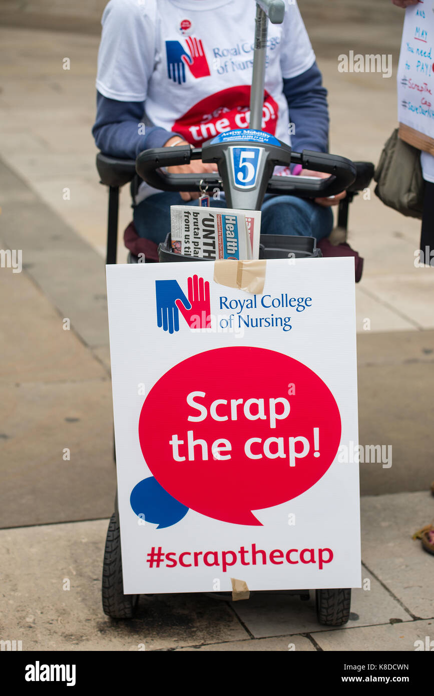 Scrap The Cap Protest - Thousands of nurses gather at Parliament Square ...