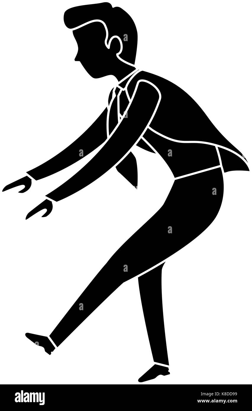 successful businessman climbing avatar character vector illustration ...